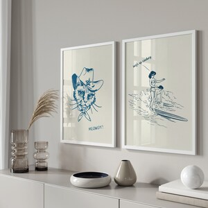 Western Wall Art Bundle Set of 18 Prints Vintage Cowboy Prints Wild ...