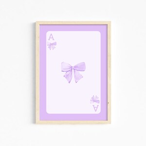 Purple Bows Watercolor Print Set: Trendy Coquette Wall Art (digital ...