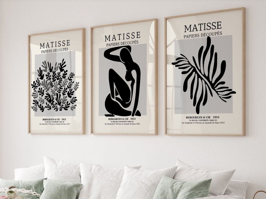 Set of 3 Henri Matisse Print, Matisse Print Download, Museum Poster ...