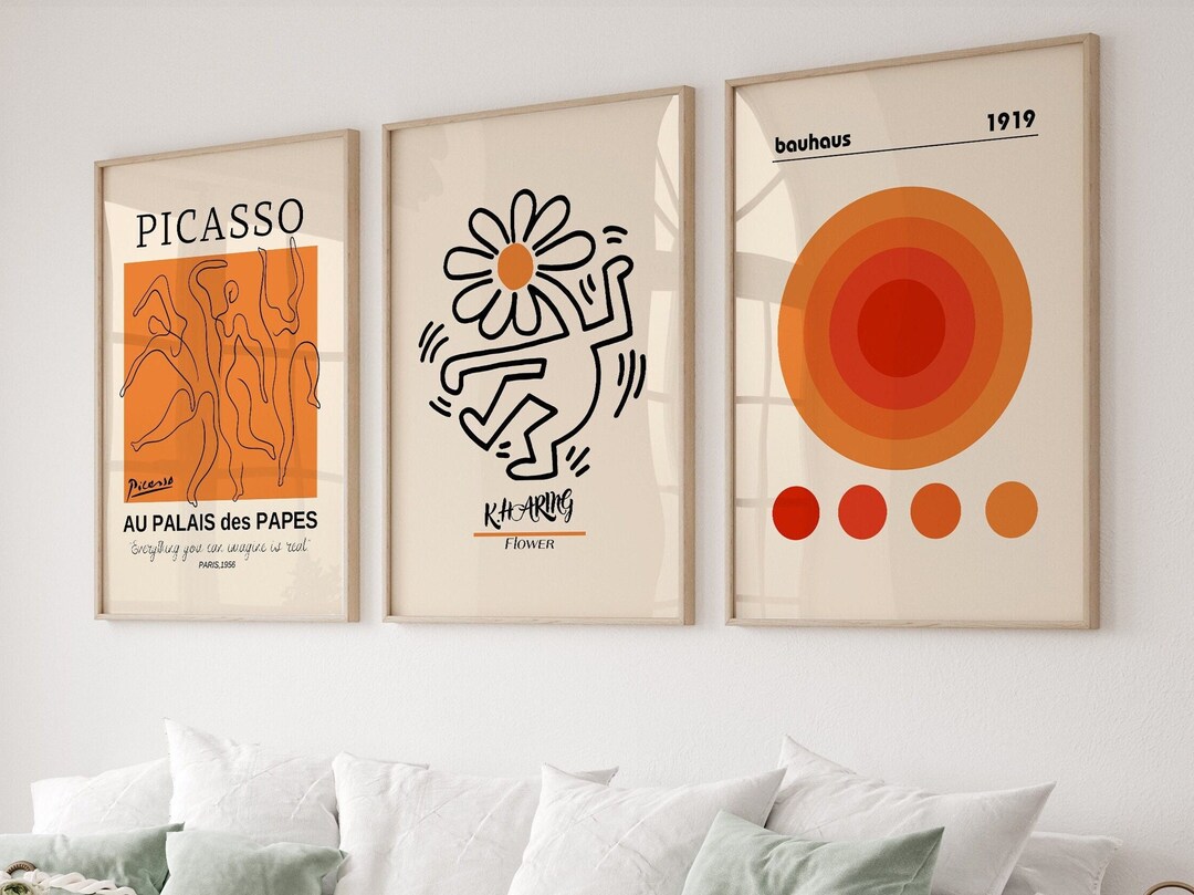 Gallery Wall Art Set of 3 Prints, Picasso Print, Picasso Poster ...
