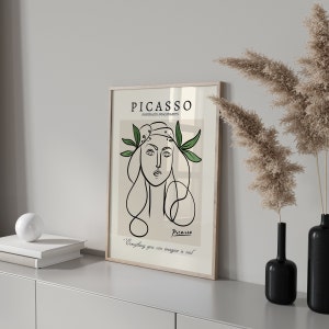 Picasso One Line Drawing, Picasso Print, Picasso Poster, Picasso Art ...