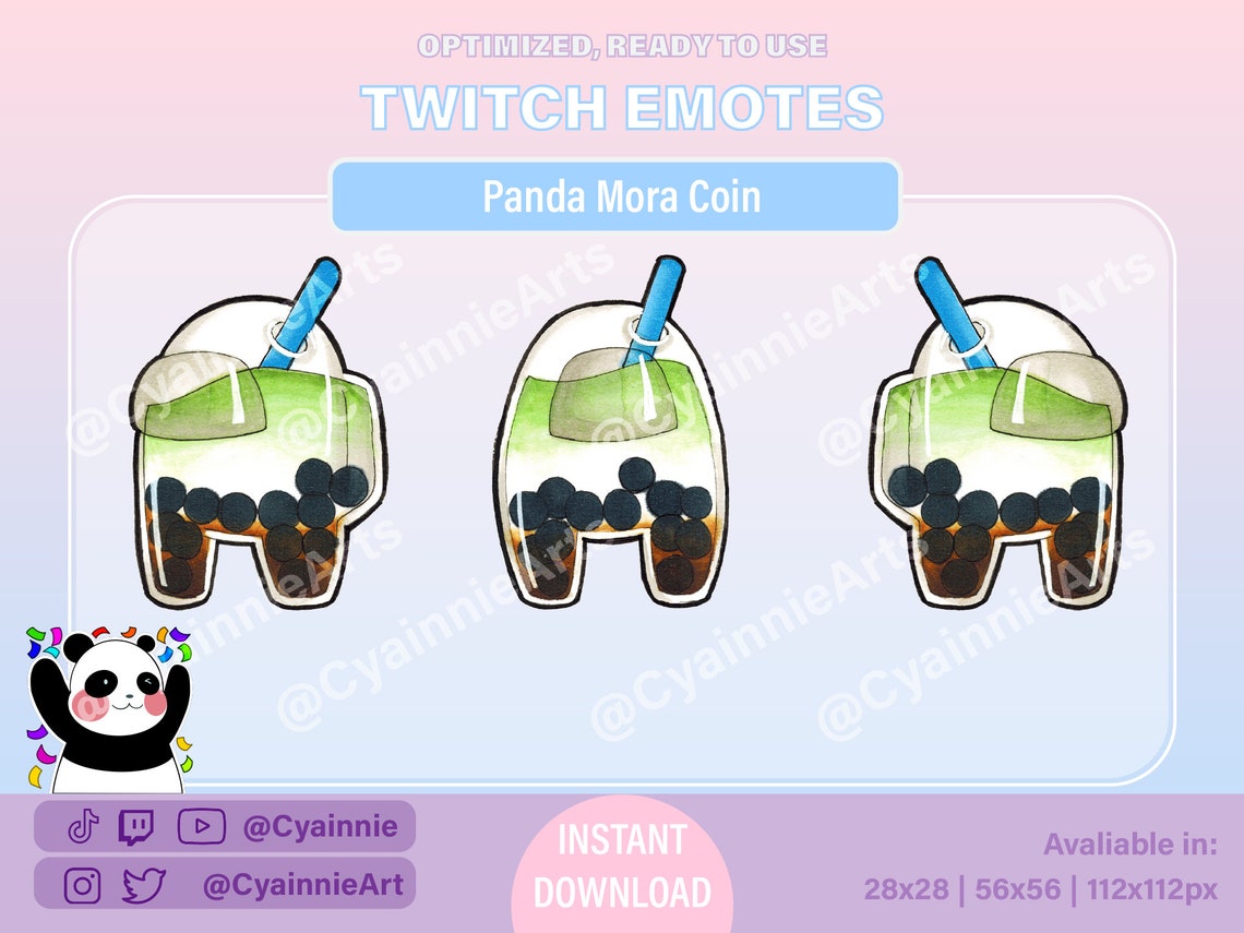 Twitch Emote Among Us Sus Boba / Sub Emote / Bubble Tea Emote / Boba ...