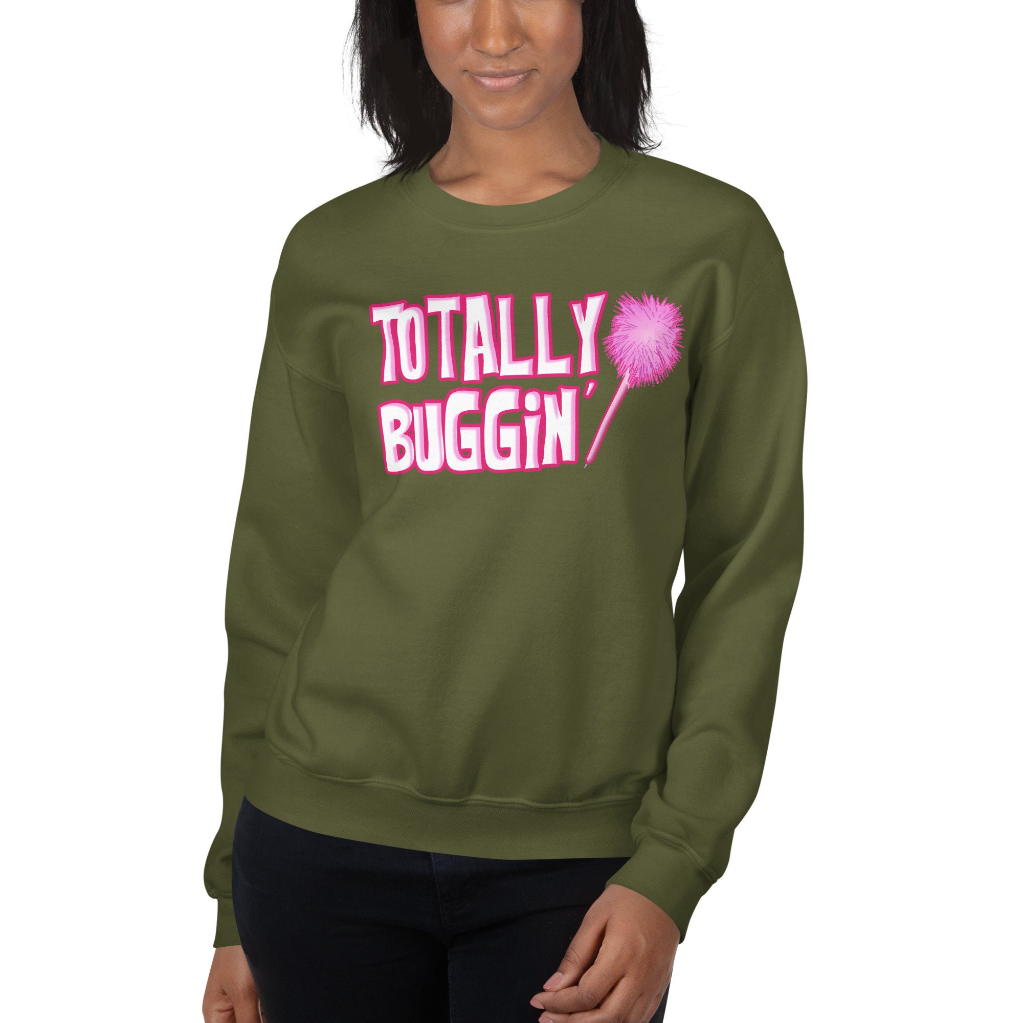 Custom Totally Buggin' Cher Clueless Retro Graphic Unisex Sweatshirt - Etsy