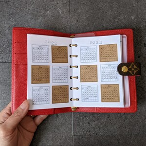12 Blank Monthly Calendar Stickers in Small, Medium and Large Size ...