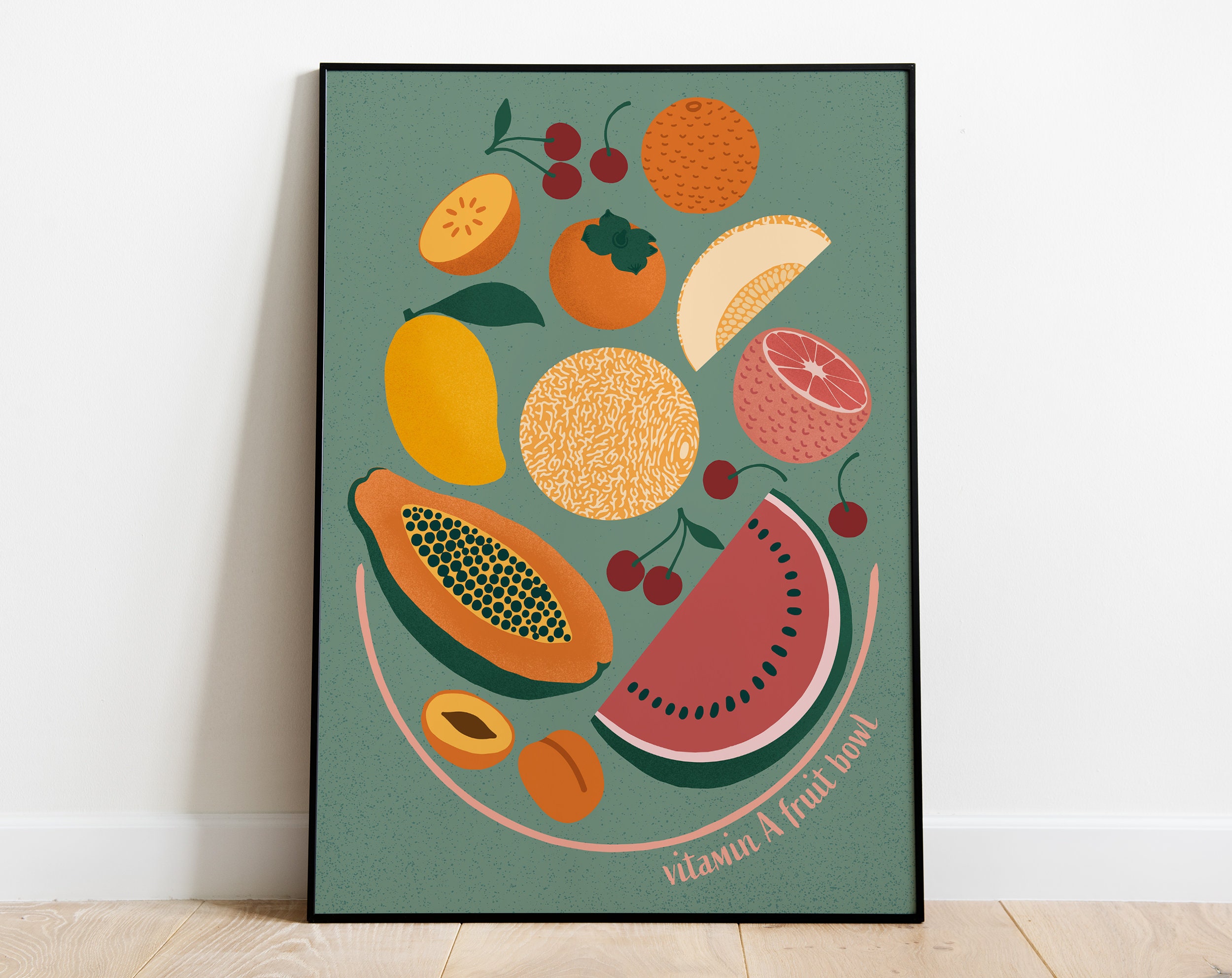 21 Healthy Fruit & Vegetables Posters Bundle Superfood, Vitamins Wall ...