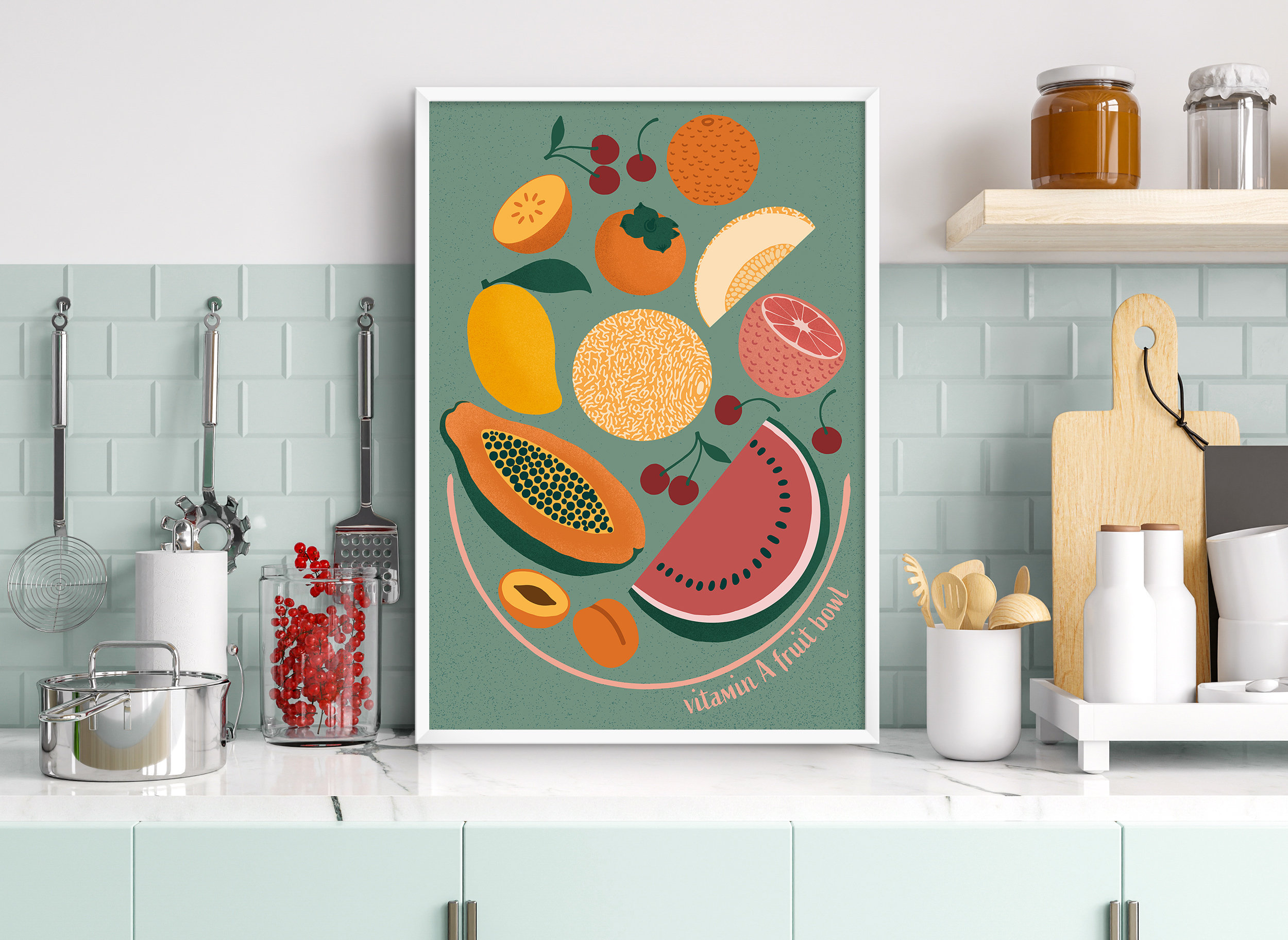21 Healthy Fruit & Vegetables Posters Bundle Superfood, Vitamins Wall ...