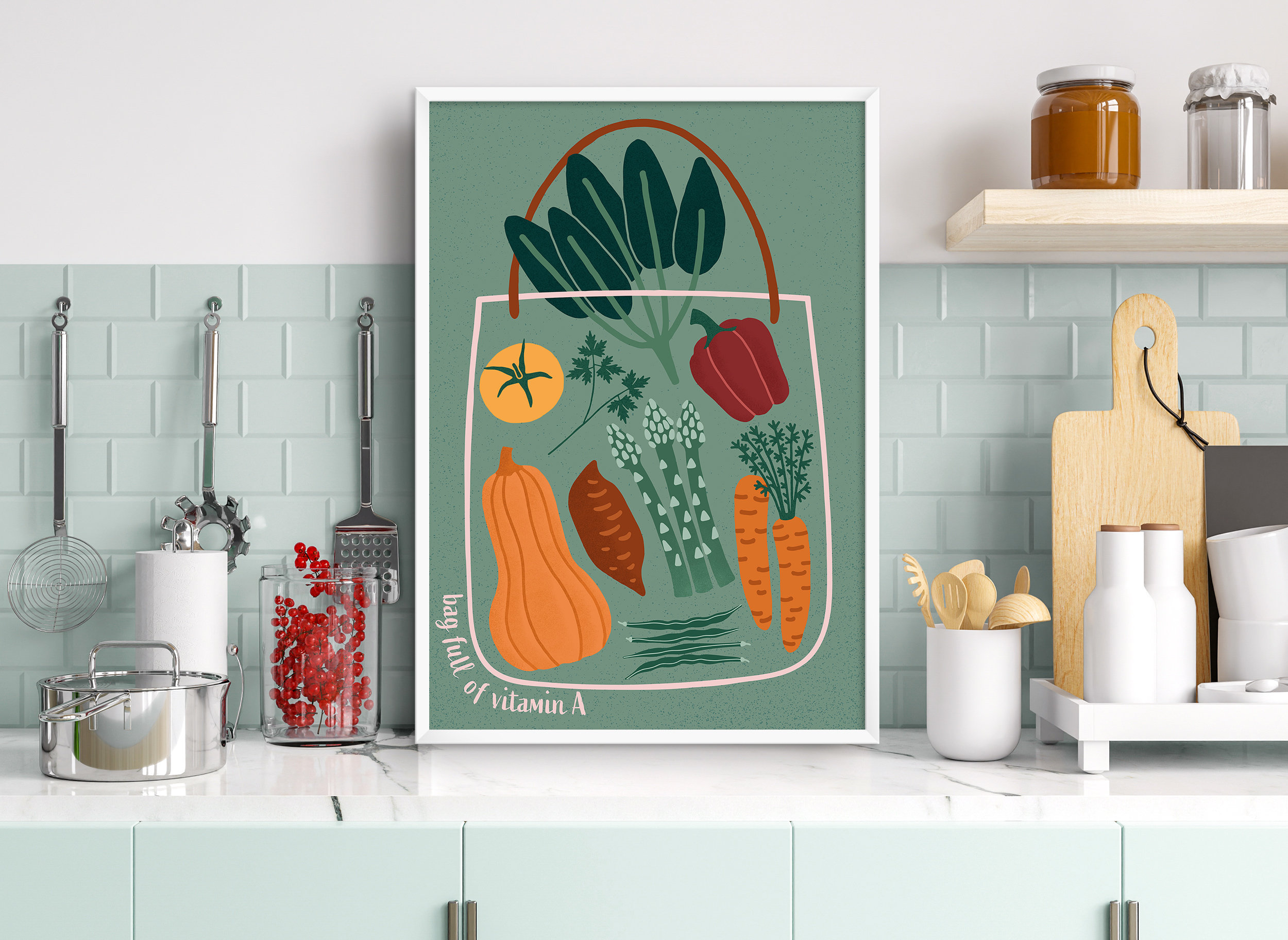 2+1 Fruits & Veggies Posters Bundle – Healthy Superfoods Wall Art ...