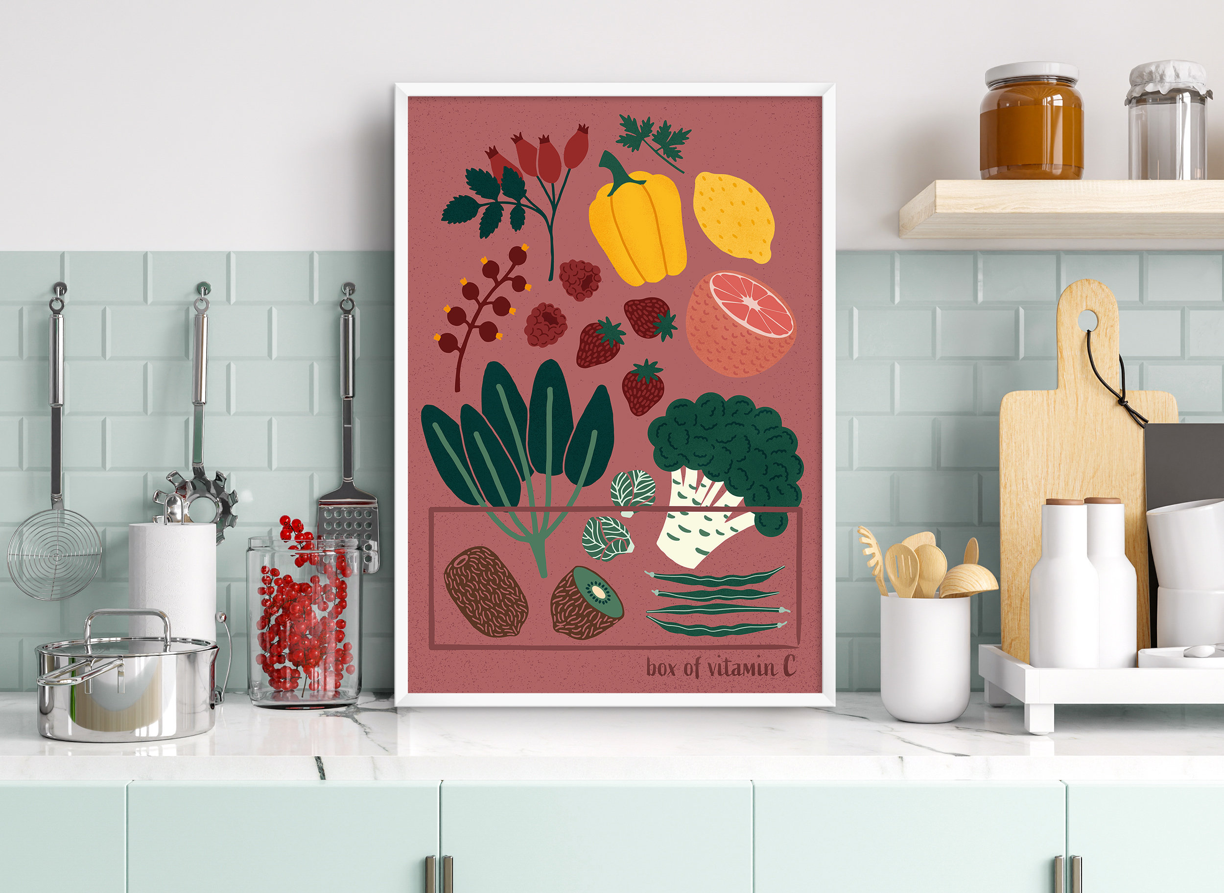 2+1 Fruits & Veggies Posters Bundle – Healthy Superfoods Wall Art ...