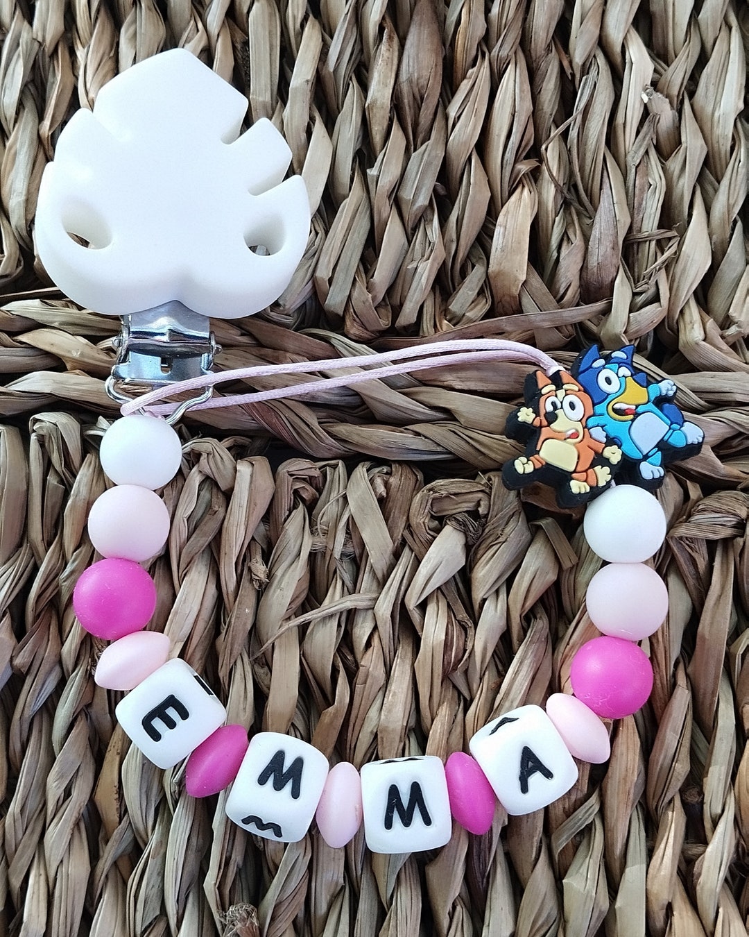 Bluey and Bingo Personalized Silicone Pacifier Pacifier Clip - Etsy