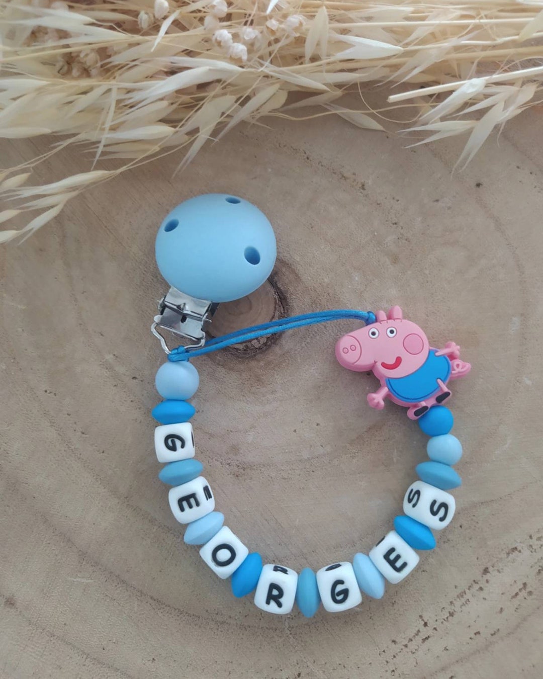 Personalized Silicone Pig Pacifier Clip - Etsy