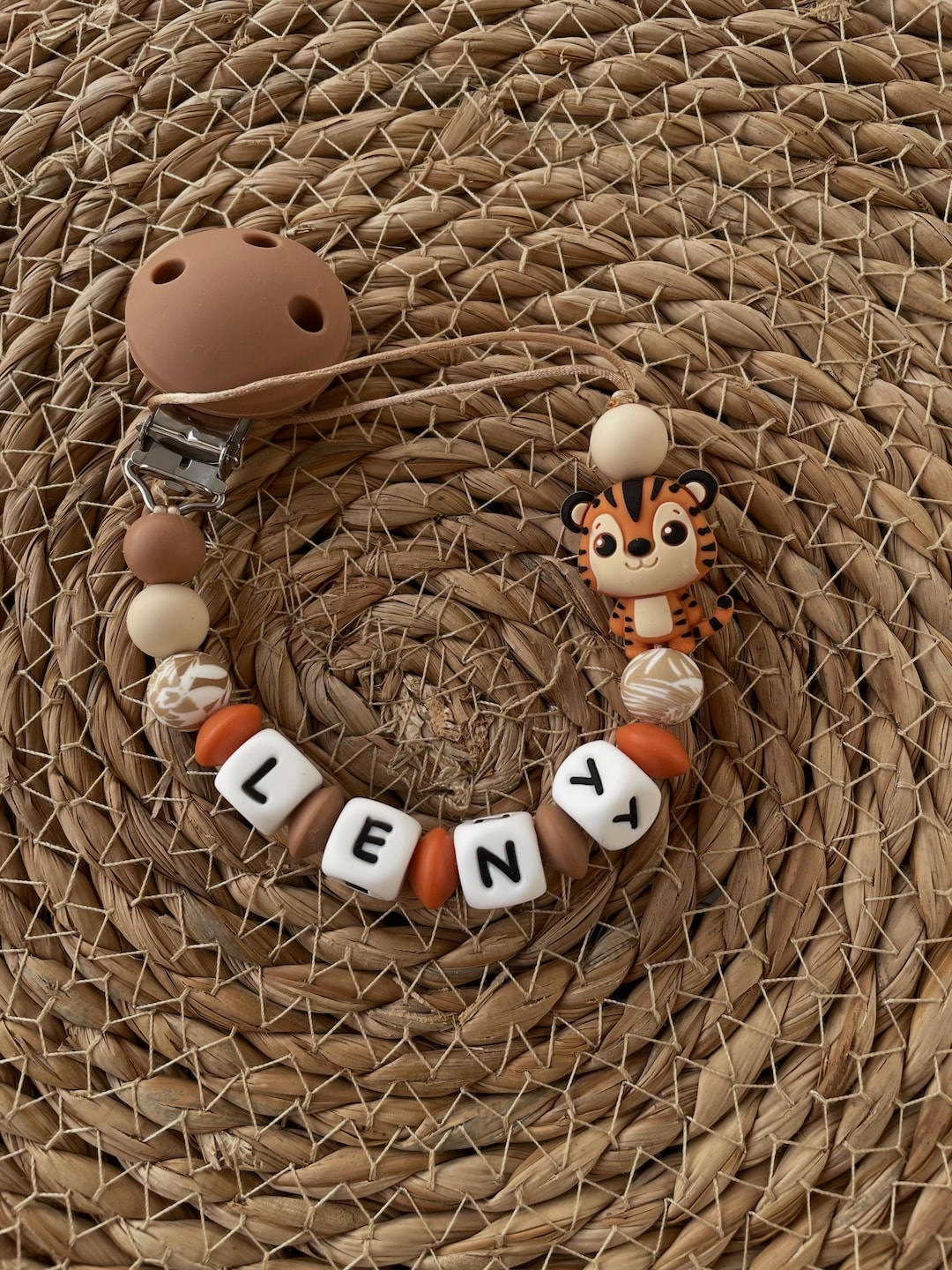 Personalized Silicone Tiger Pacifier Clip - Etsy