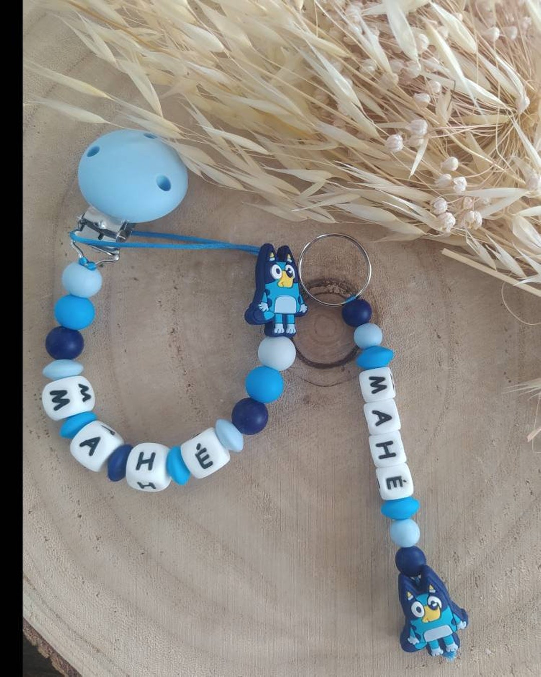 Bluey Personalized Silicone Pacifier Pacifier Clip - Etsy