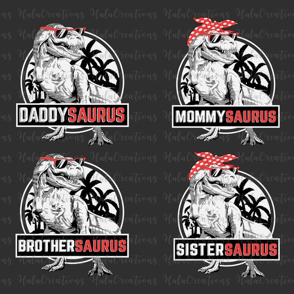 Family Saurus Svg - Etsy