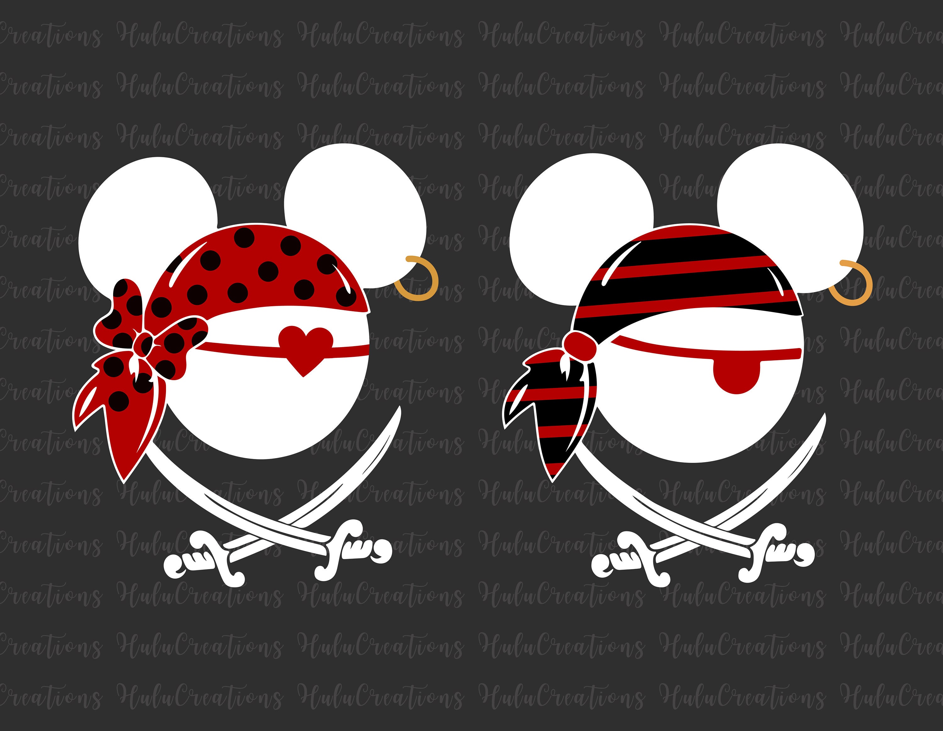 Pirate Mickey Head Clip Art