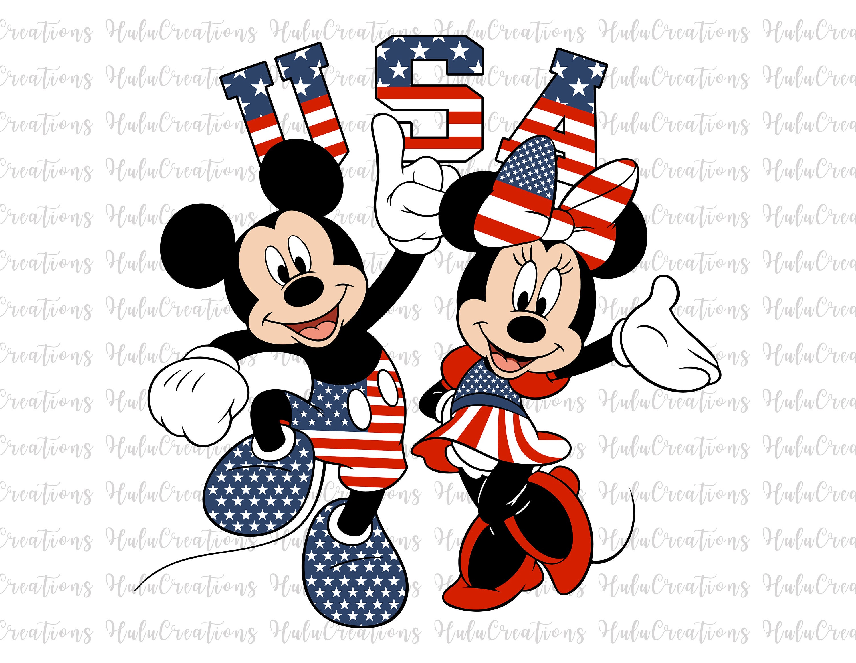 Patriotic Mickey Mouse Clip Art