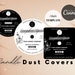 Editable Candle Dust Cover Template, Printable Black Candle Dust Covers ...