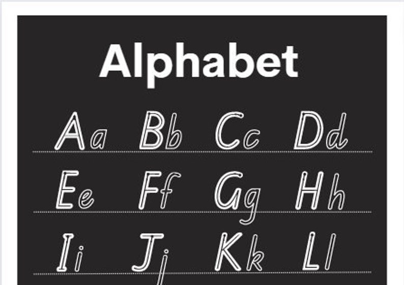 Australian Alphabet Printable , Queensland Font, Instant Download, Kids ...