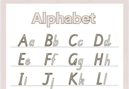 Australian Alphabet Printable , Queensland Font, Instant Download, Kids ...