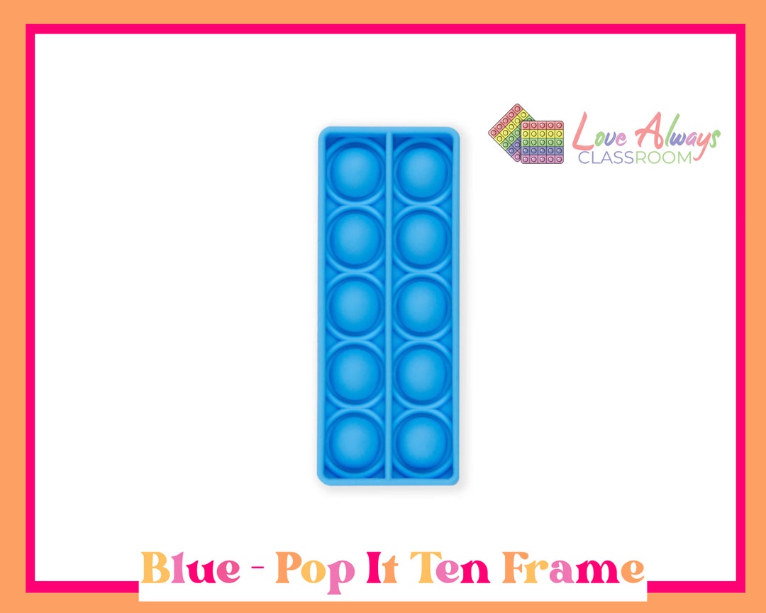 Blue - Tens Frames Bubble Board Pop Its, Mathematics Manipulatlives ...