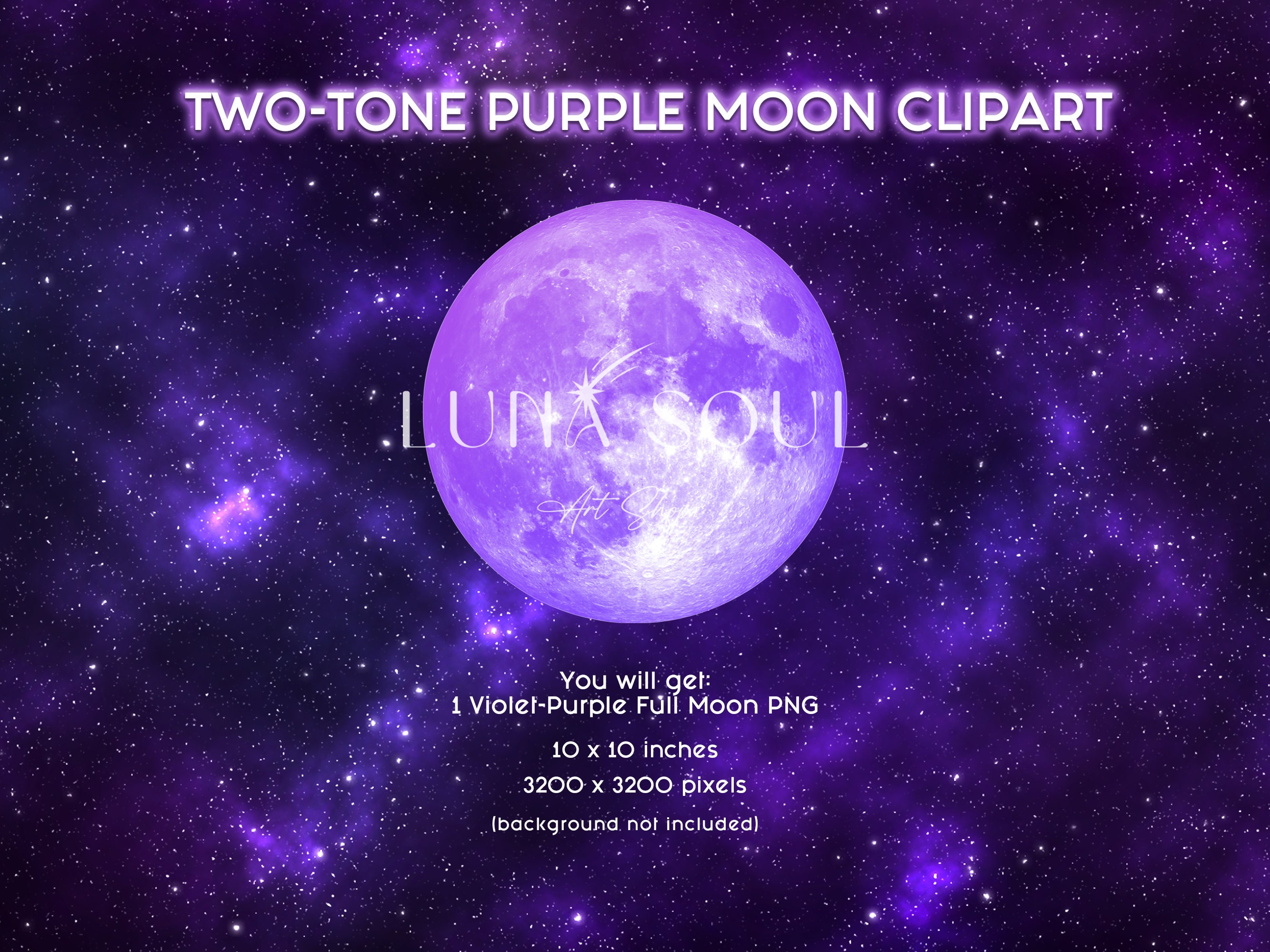Two-tone Purple Moon Clipart Png, Graphic, Decor, Overlay, Design ...