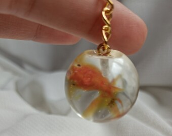 Goldfish Keychain - Etsy
