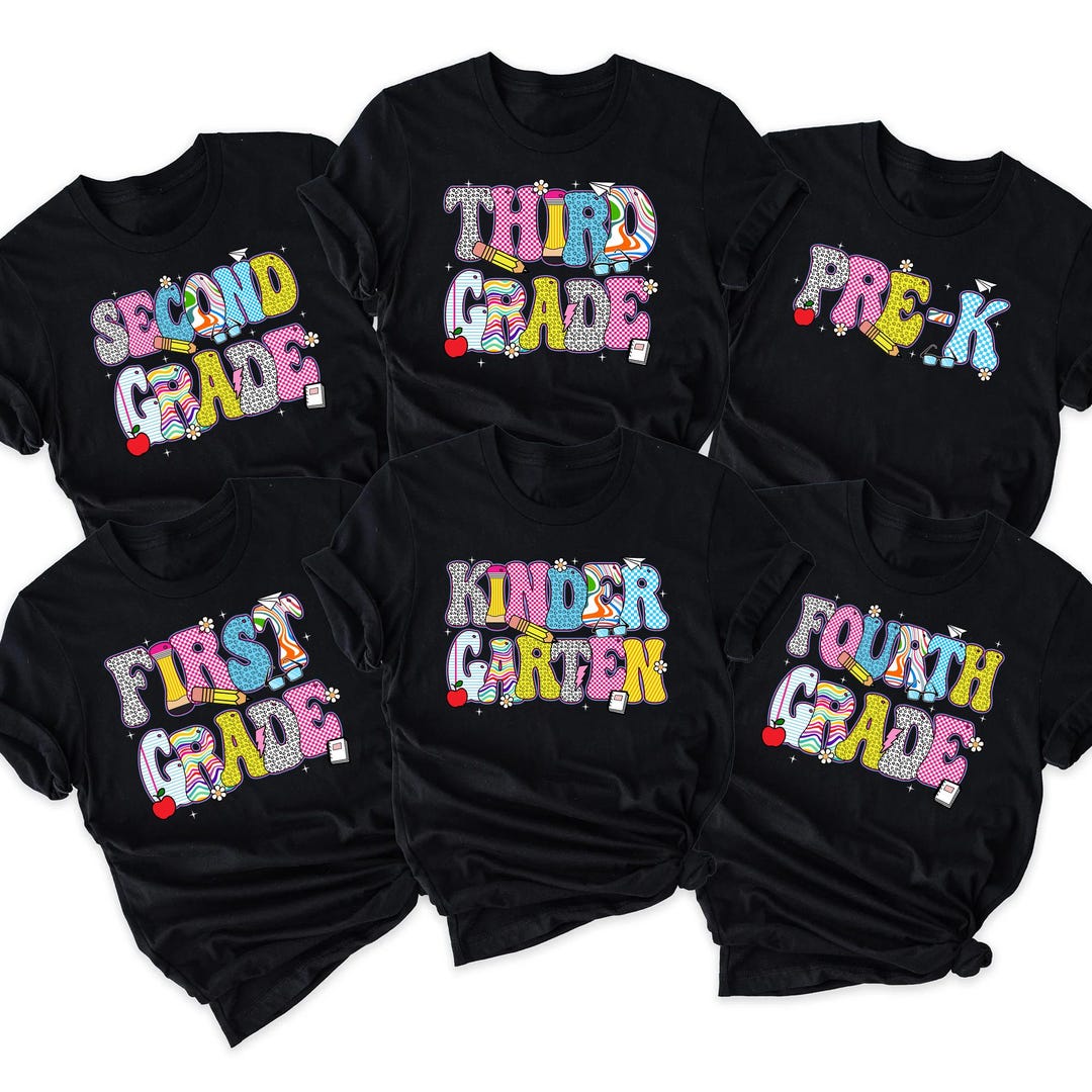 Personalized Grade Level Shirts, Grade Shirt, School Toddler Gifts ...