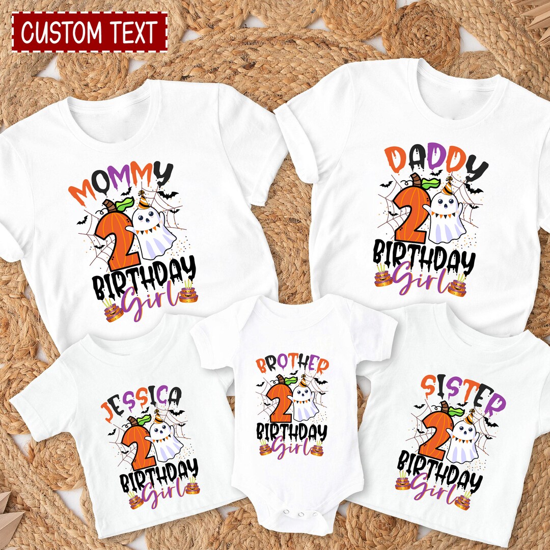 Personalized Halloween Birthday Girl Boy Shirt, Halloween Birthday ...
