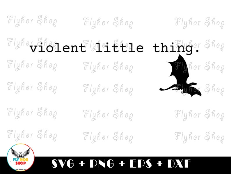 Violent Little Thing SVG PNG Digital Art Work Designd by Flyhorshop - Etsy