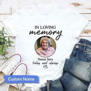 Personalized in Loving Memory Family Loss T-shirt, Custom Memorial ...