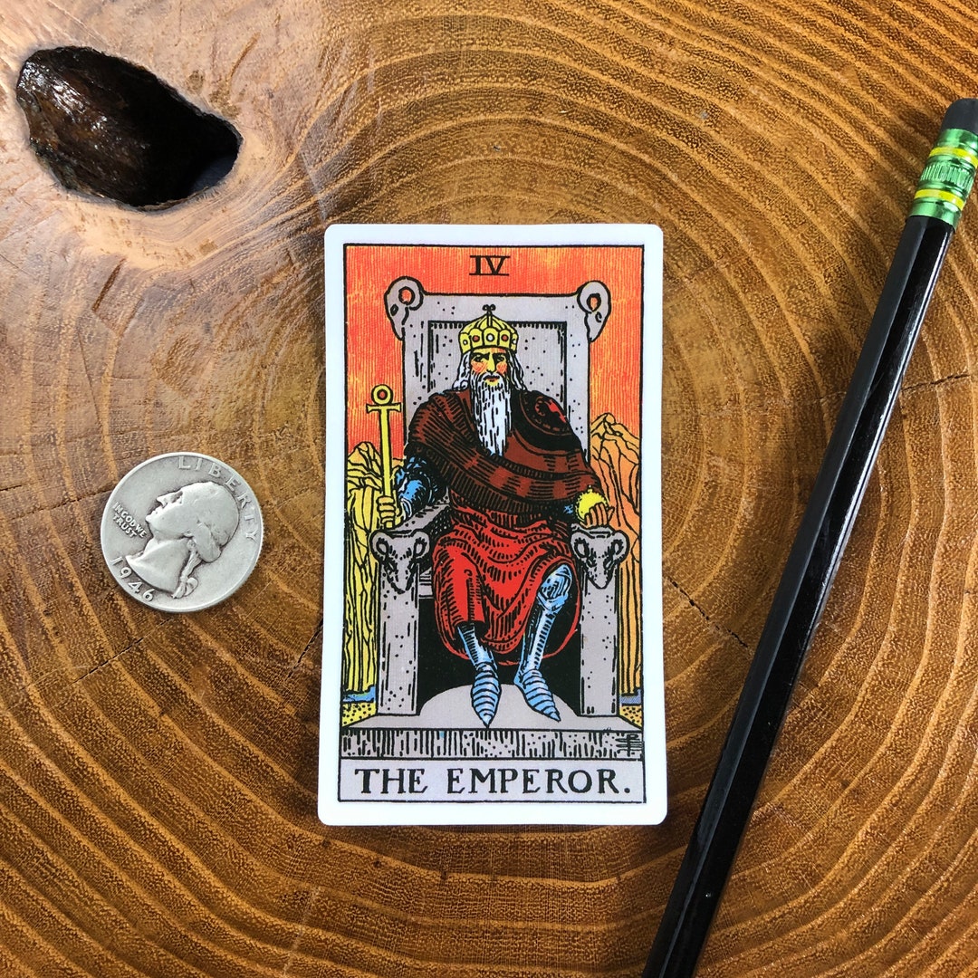 The Emperor Sticker Major Arcana Trump Card Rider Waite Smith Tarot ...