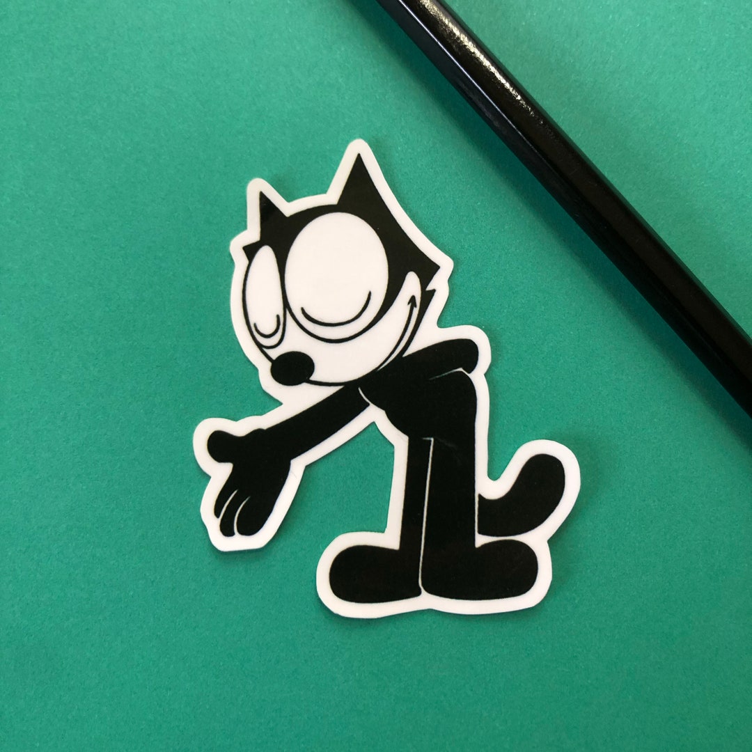 Felix the Cat Bowing Cartoon Handmade Die Cut Sticker Decal ...