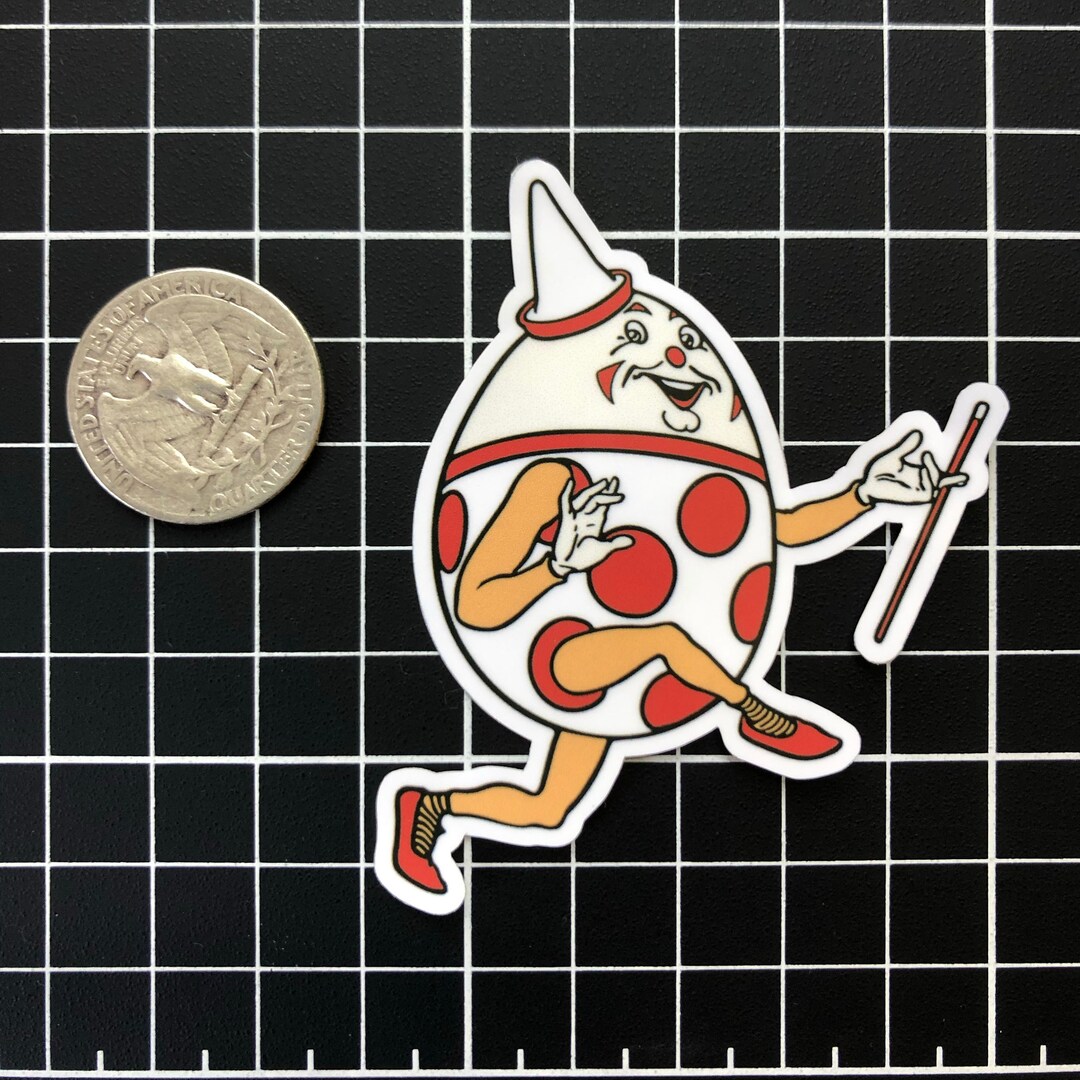 Humpty Dumpty Handmade Die Cut Sticker Decal | Waterproof Laptop Water ...