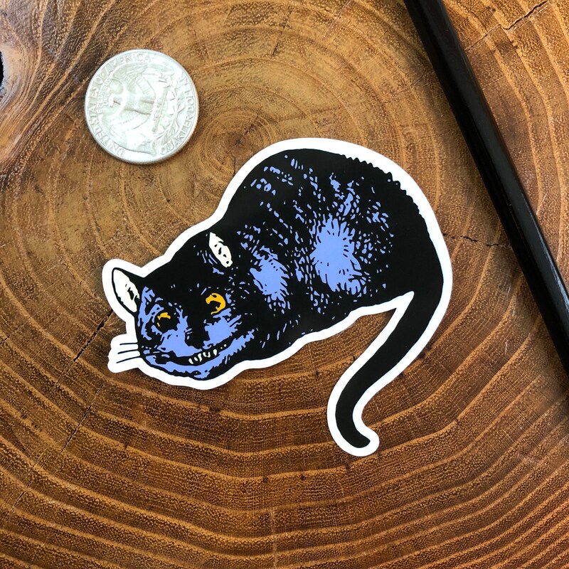 Cheshire Cat Decal - Etsy