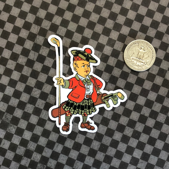 Funny Golf Golfer Boy Caddy Sticker Handmade Die Cut Decal - Etsy