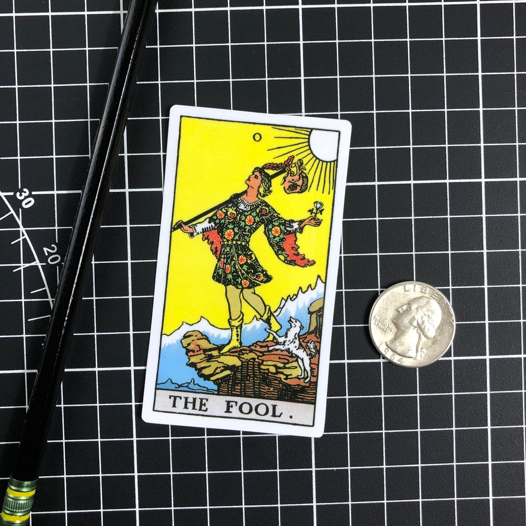 The Fool Sticker Major Arcana Trump Card Rider Waite Smith Tarot Card ...