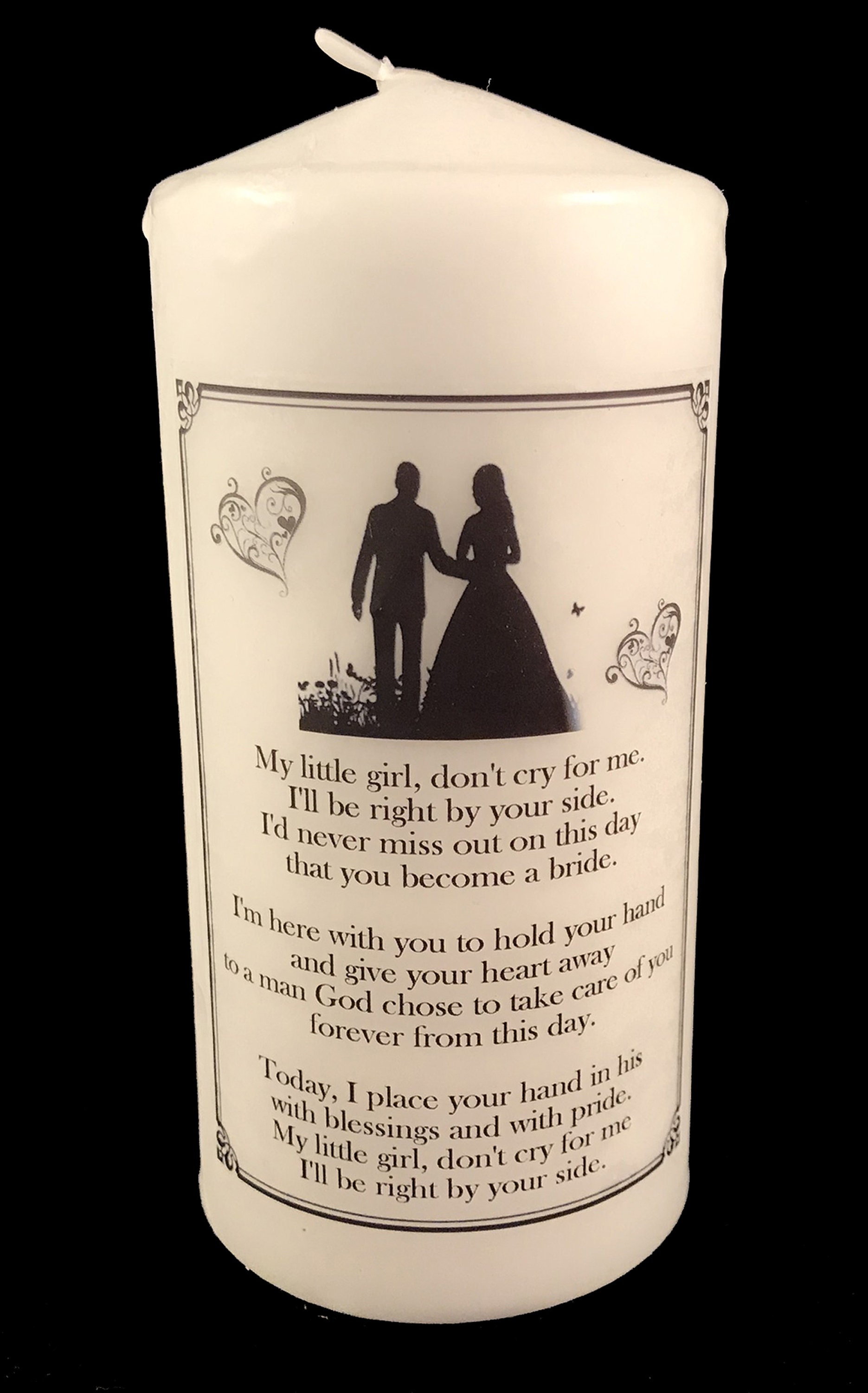 Wedding Poem Absence Candle Memorial From Father of Bride to Daughter ...