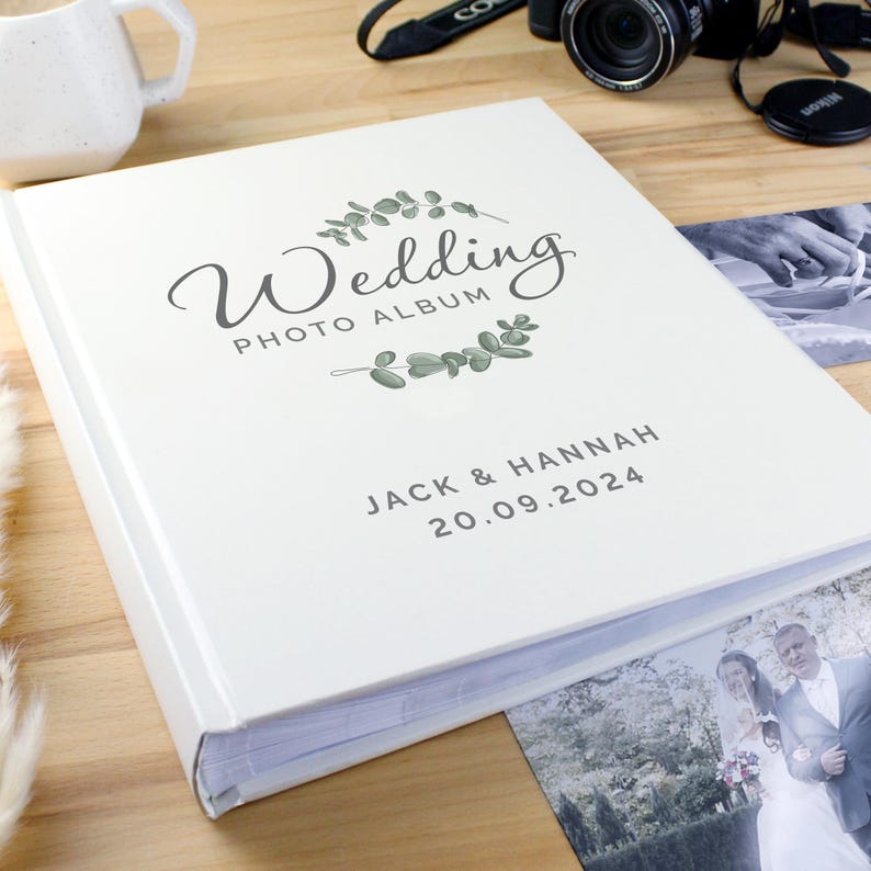 Personalised Traditional Wedding Photo Album 30 Tissue Interleaved ...