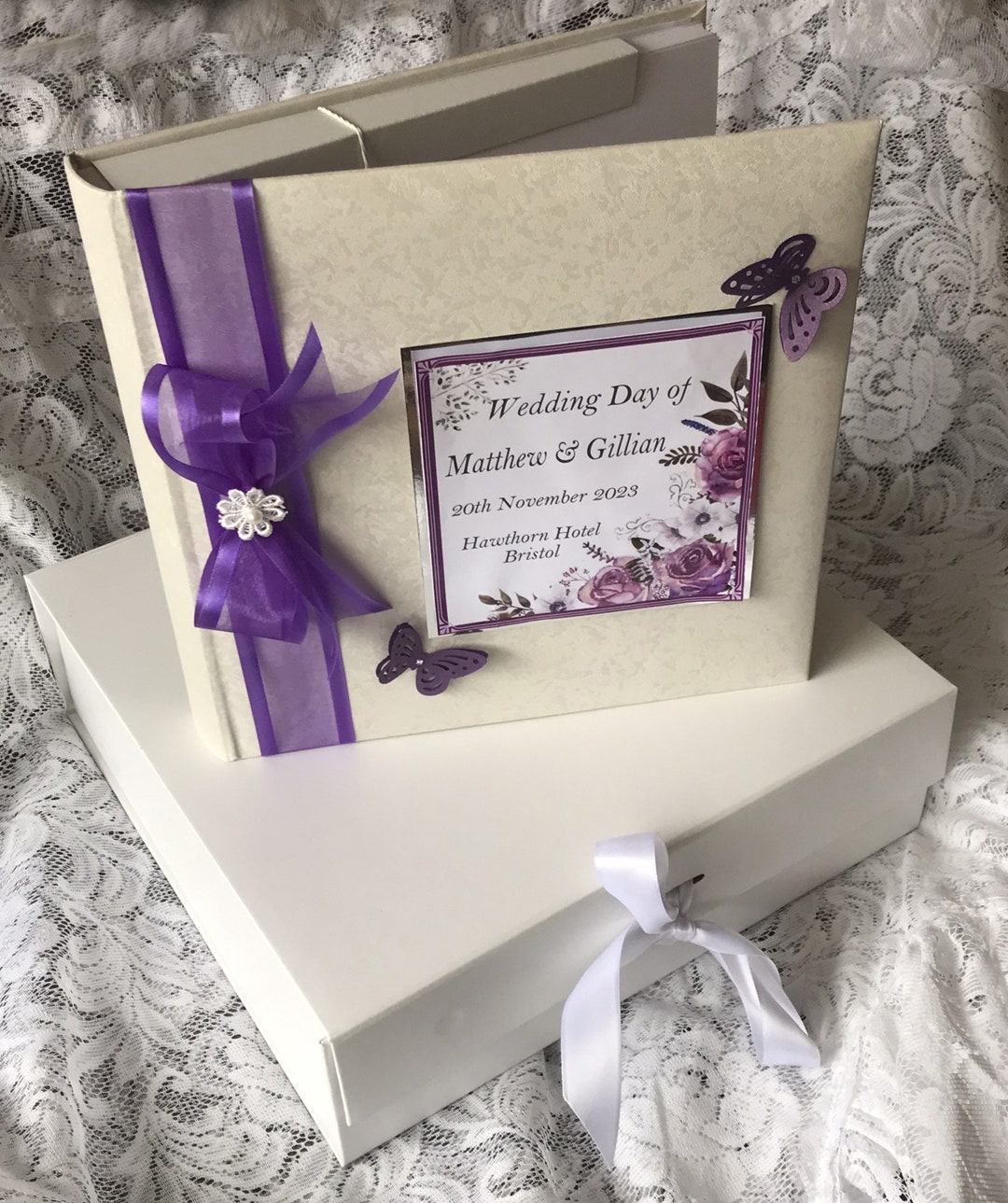 Traditional Wedding Photo Album With Acid Free Interleaved Pages by ...