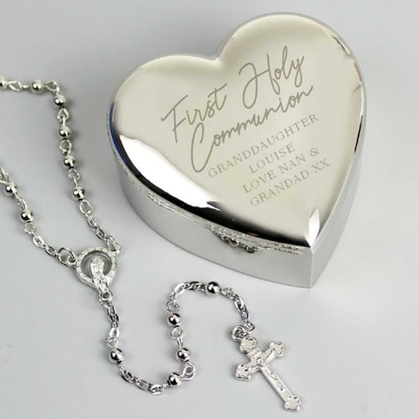 First Holy Communion Trinket Box - Etsy