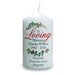 Personalised in Loving Memory Wreath Pillar Candle by Cellini Candles ...