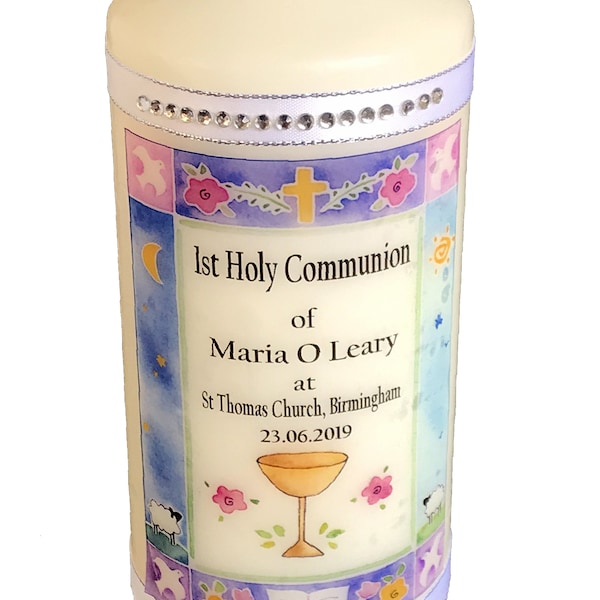 Communion Candle - Etsy