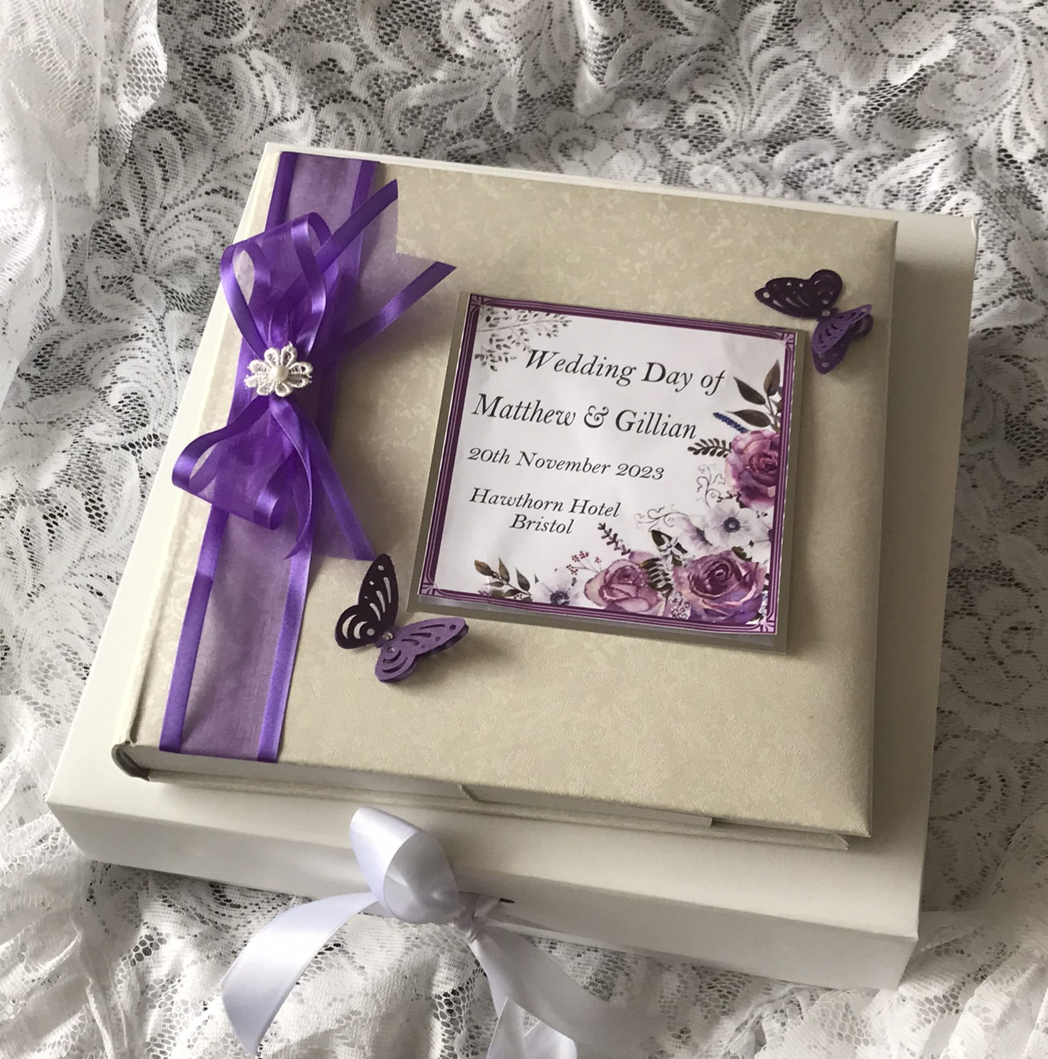 Traditional Wedding Photo Album With Acid Free Interleaved Pages by ...