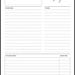 Printable Professional Meeting Note Sheet and Project Worksheet ...