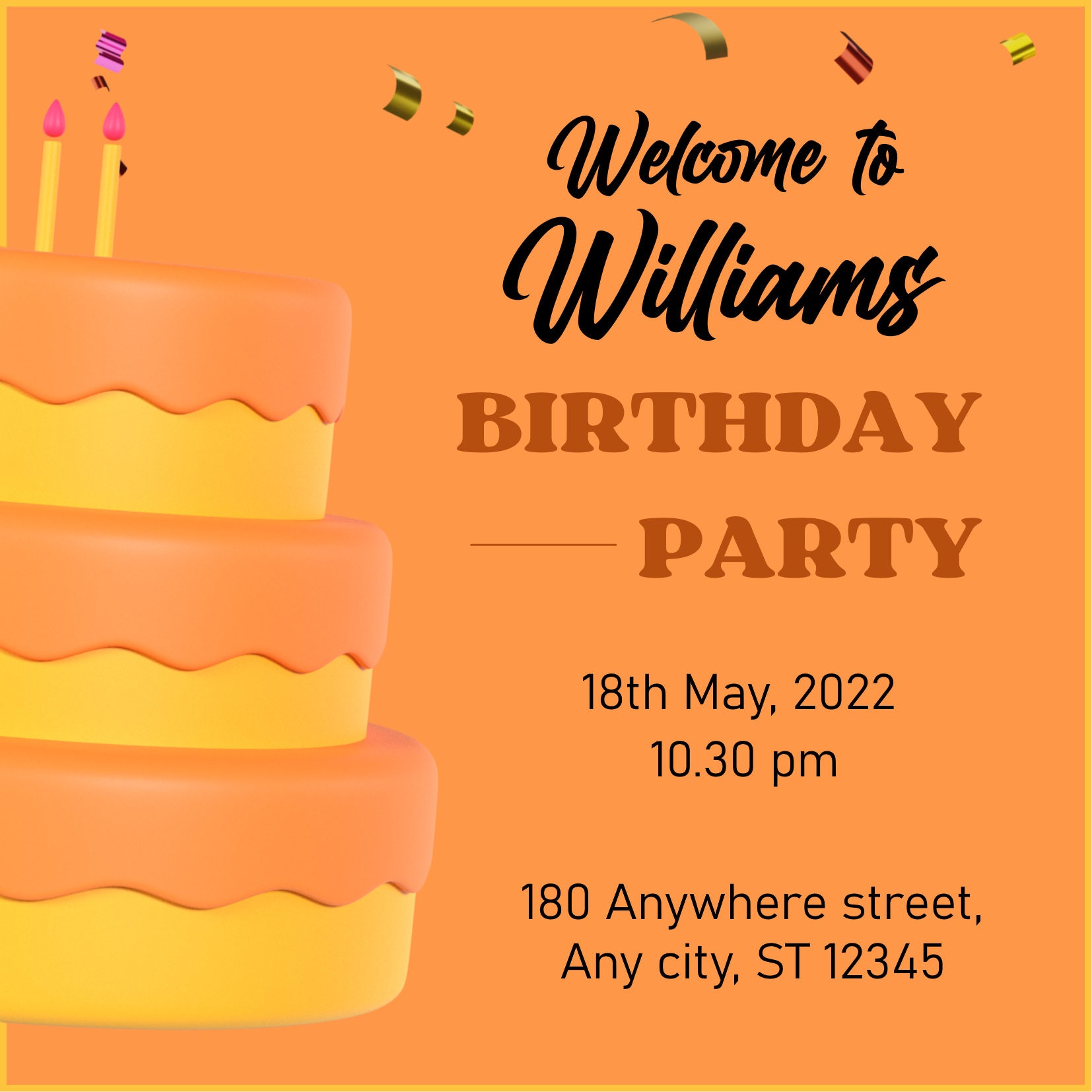 Custom Birthday Invitation Templates - Wedding Invitations - Party ...