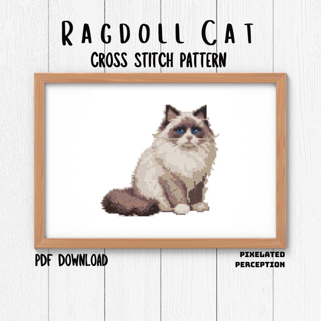 Ragdoll Cat | Cross Stitch Pattern | PDF Pattern | Instant Download - Etsy