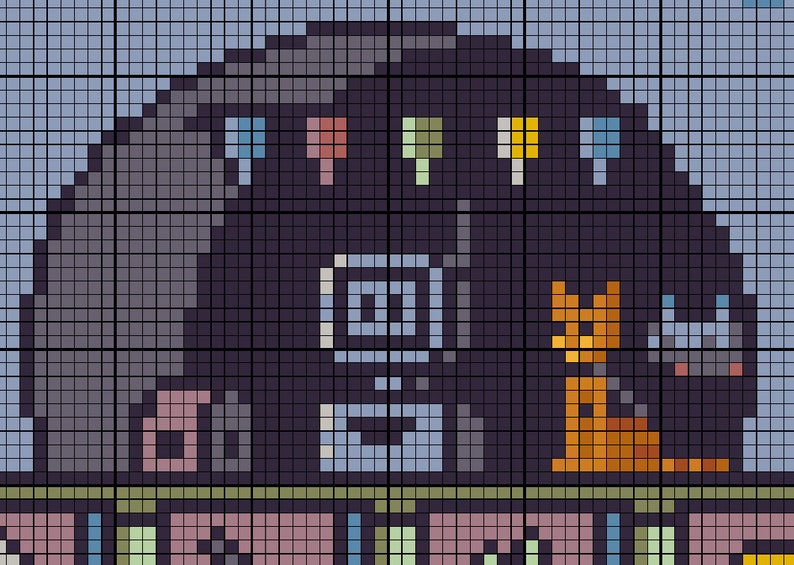 Stray Cross Stitch Pixel Art Pattern | Stray & B12 | Instant Download - Etsy UK