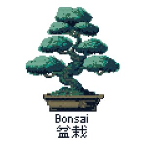 Bonsai Tree Cross Stitch Pattern PDF Pattern Instant Download - Etsy