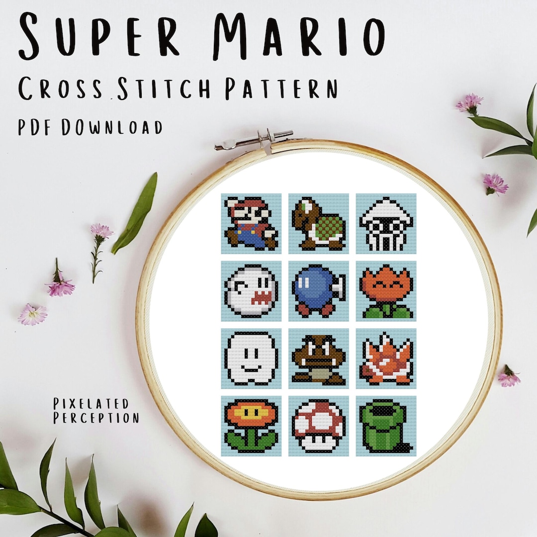 Super Mario | Cross Stitch Pattern | PDF Pattern | Instant Download - Etsy