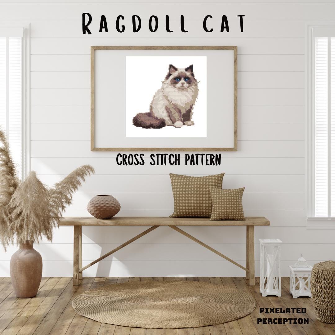Ragdoll Cat | Cross Stitch Pattern | PDF Pattern | Instant Download - Etsy