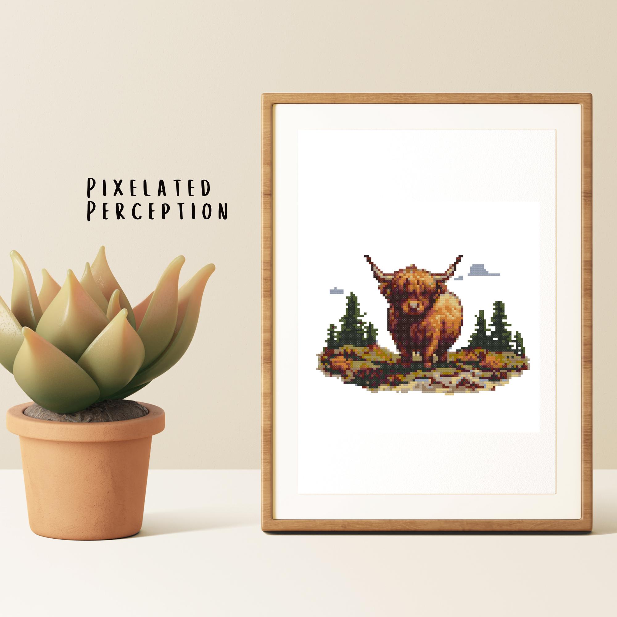 Scottish Highland Cow | Cross Stitch Pattern | PDF Pattern | Instant ...